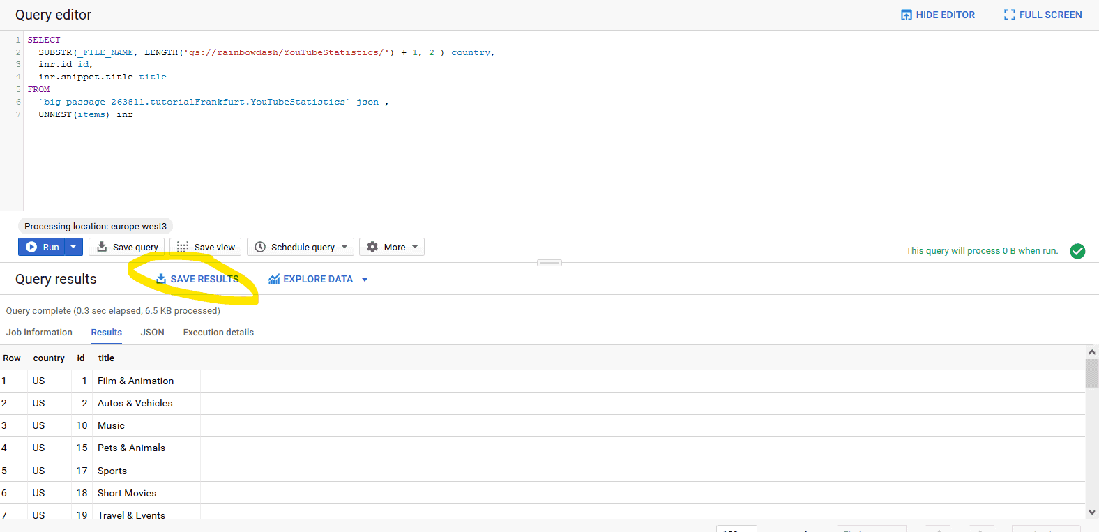 Beginners guide to BQ – Part 2: Query CSV & JSON files - Data Analytics ...